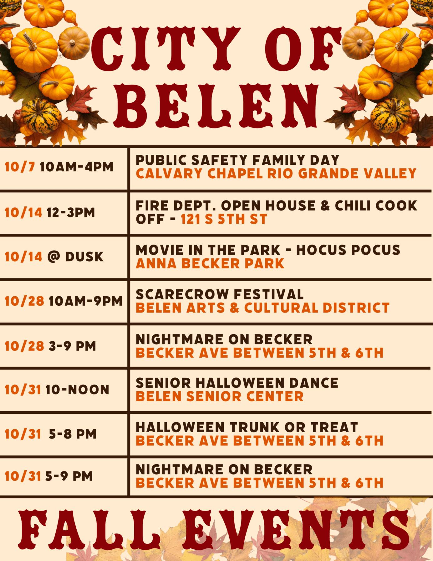 October City of Belen Event Roundup! - Explore Belen